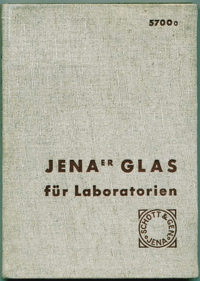 CATALOG Schott & Gen. 'JENAer GLAS für Laboratorien' (Jena glass for ...